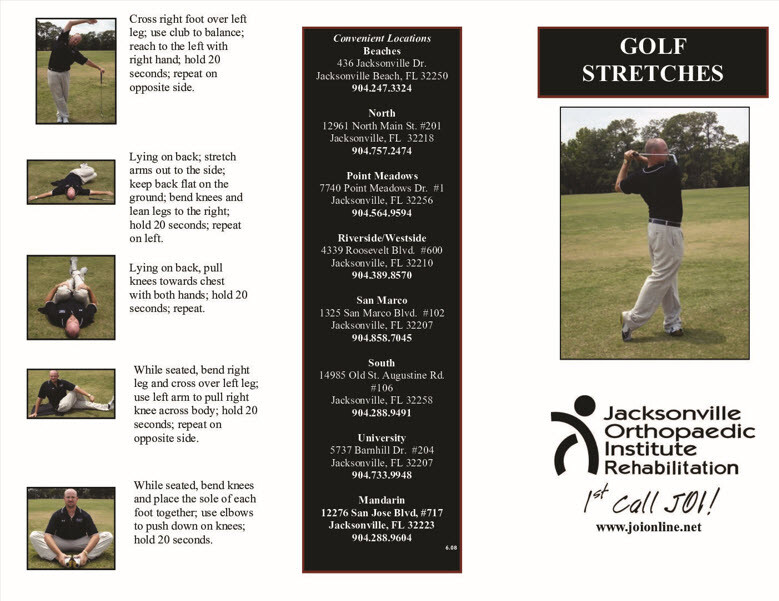 Golf Swing Analysis - JOI Jacksonville Orthopaedic Institute